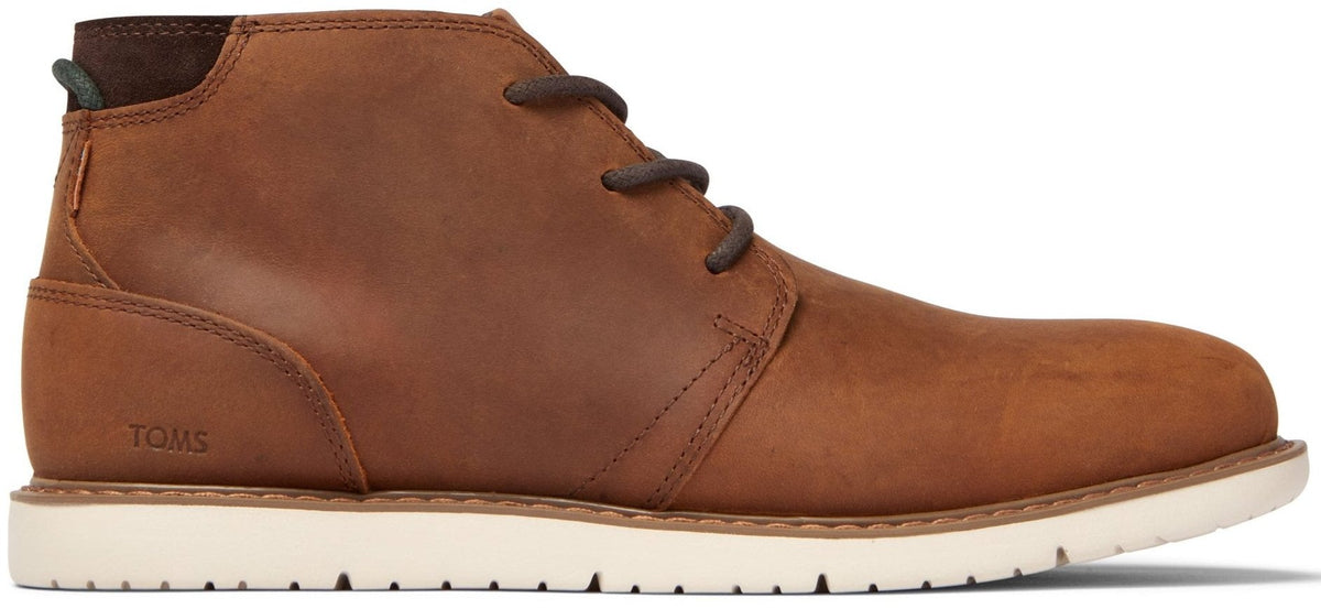 Navi Chukka Boot - Brown Leather – TOMS Australia