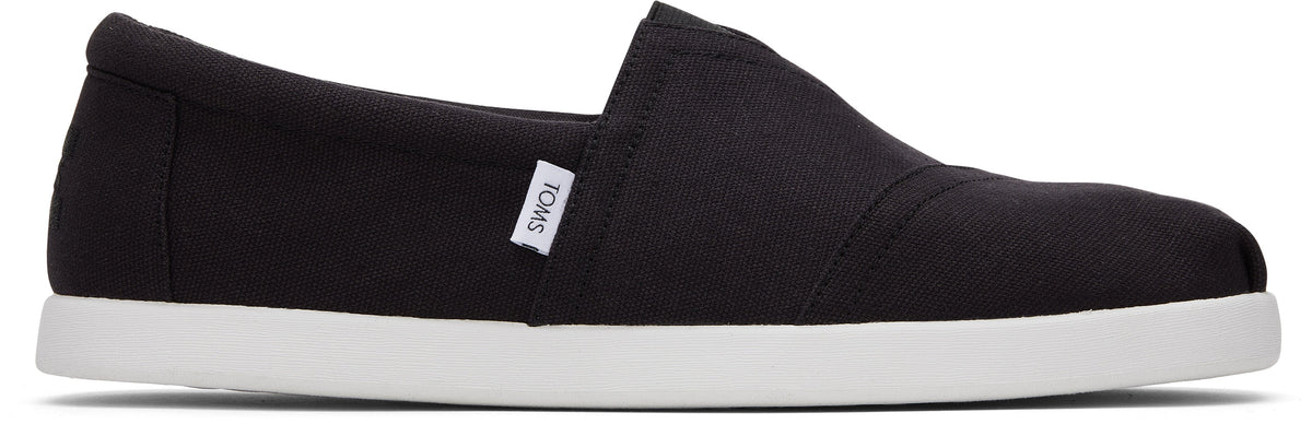 Alpargata FWD - Black Recycled Cotton Canvas – TOMS Australia