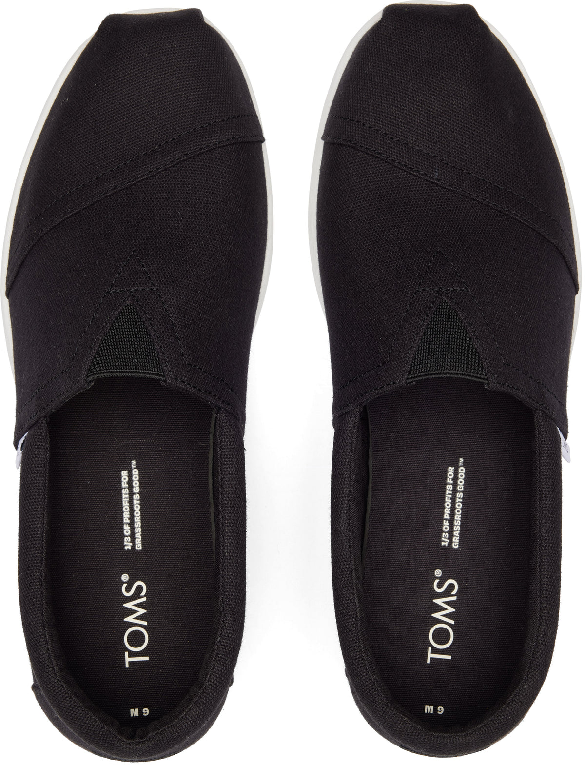 Alpargata FWD - Black Recycled Cotton Canvas – TOMS Australia
