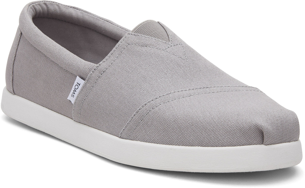 Alpargata FWD - Drizzle Grey Recycled Cotton Canvas – TOMS Australia