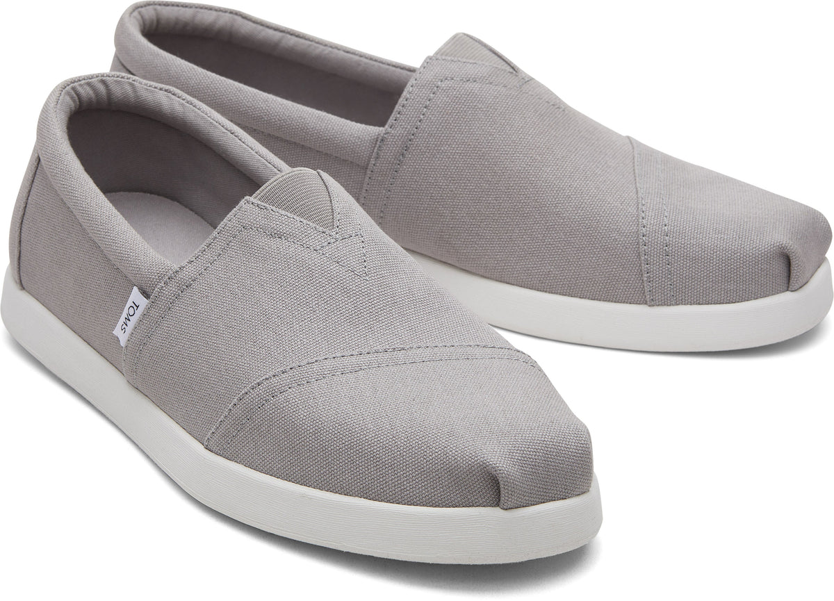 Alpargata FWD - Drizzle Grey Recycled Cotton Canvas – TOMS Australia
