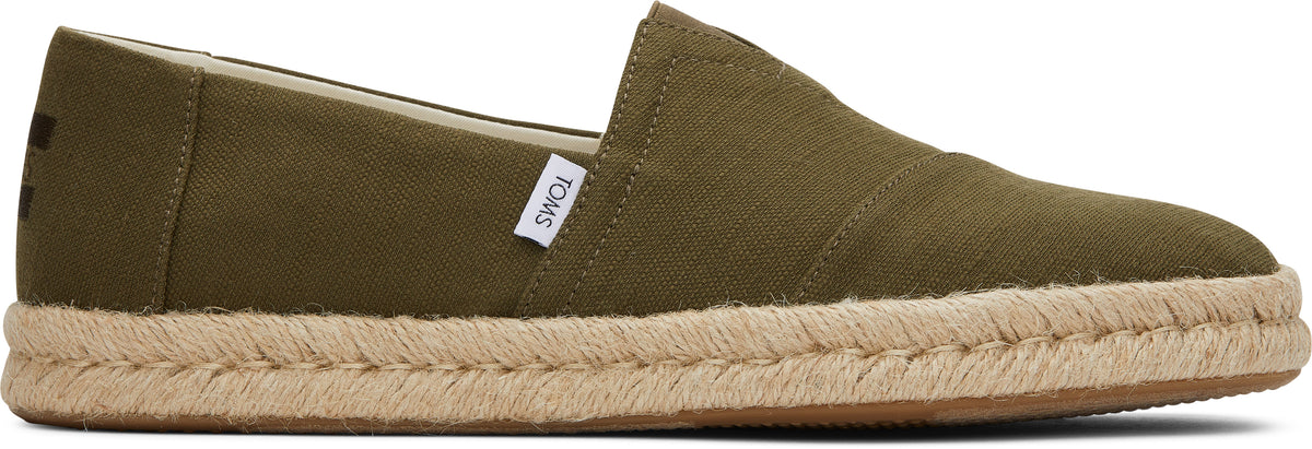 Men's Alpargata Rope 2.0 - Olive – TOMS Australia