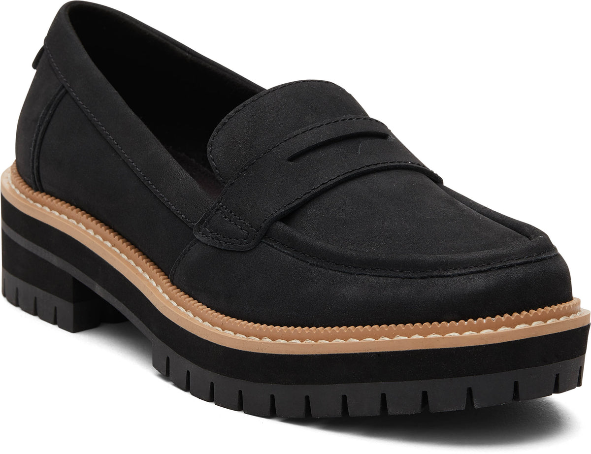 Cara Loafer - Black Leather – TOMS Australia