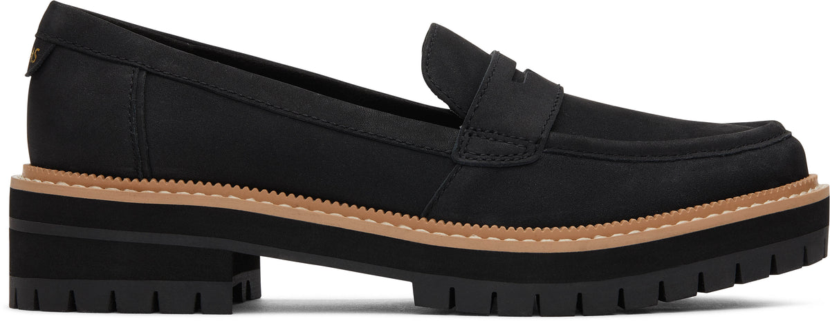 Cara Loafer - Black Leather – TOMS Australia