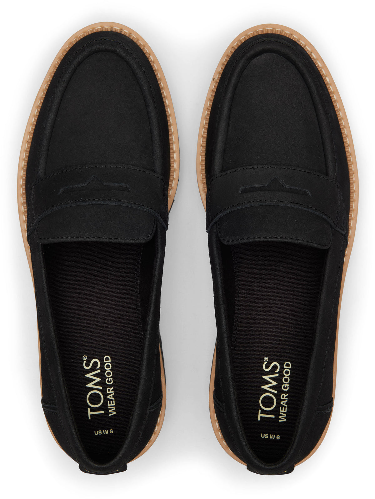 Cara Loafer - Black Leather – TOMS Australia
