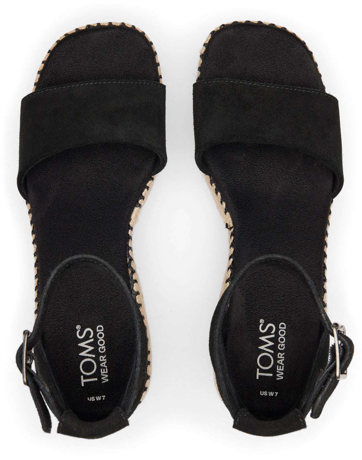 Laila Platform Sandal - Black Suede – TOMS Australia