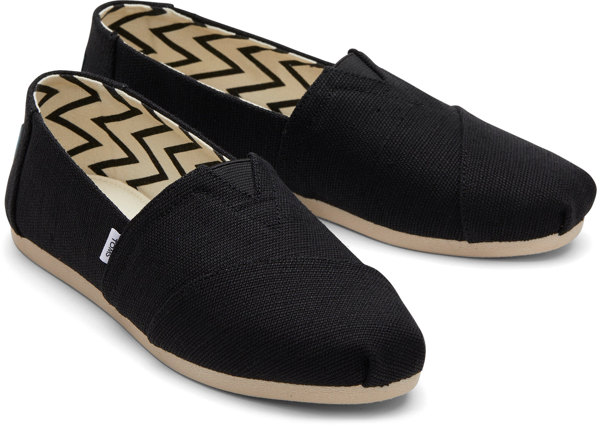 Women's Alpargata Classic - Black Canvas – TOMS Australia