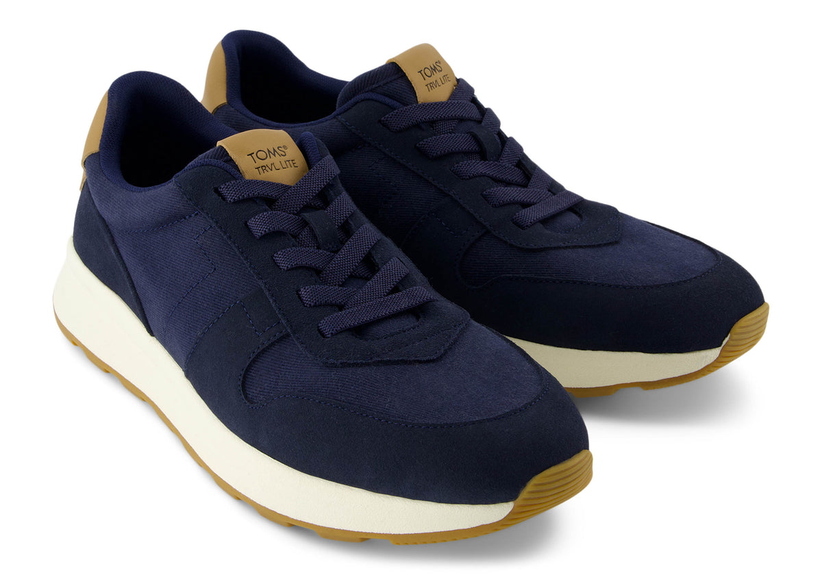 Men's TRVL Lite Retro Sneaker - Navy – TOMS Australia
