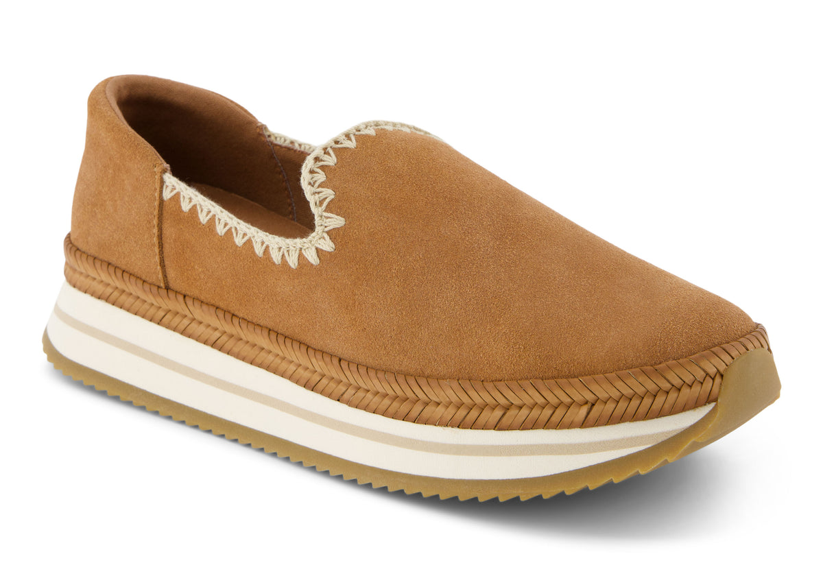 Jocelyn Espadrille Sneaker - Brown Sugar Suede/Deco Stitch – TOMS Australia
