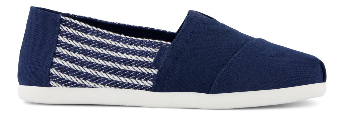 Men's Alpargata Classic - Navy Nautical Stripe – TOMS Australia
